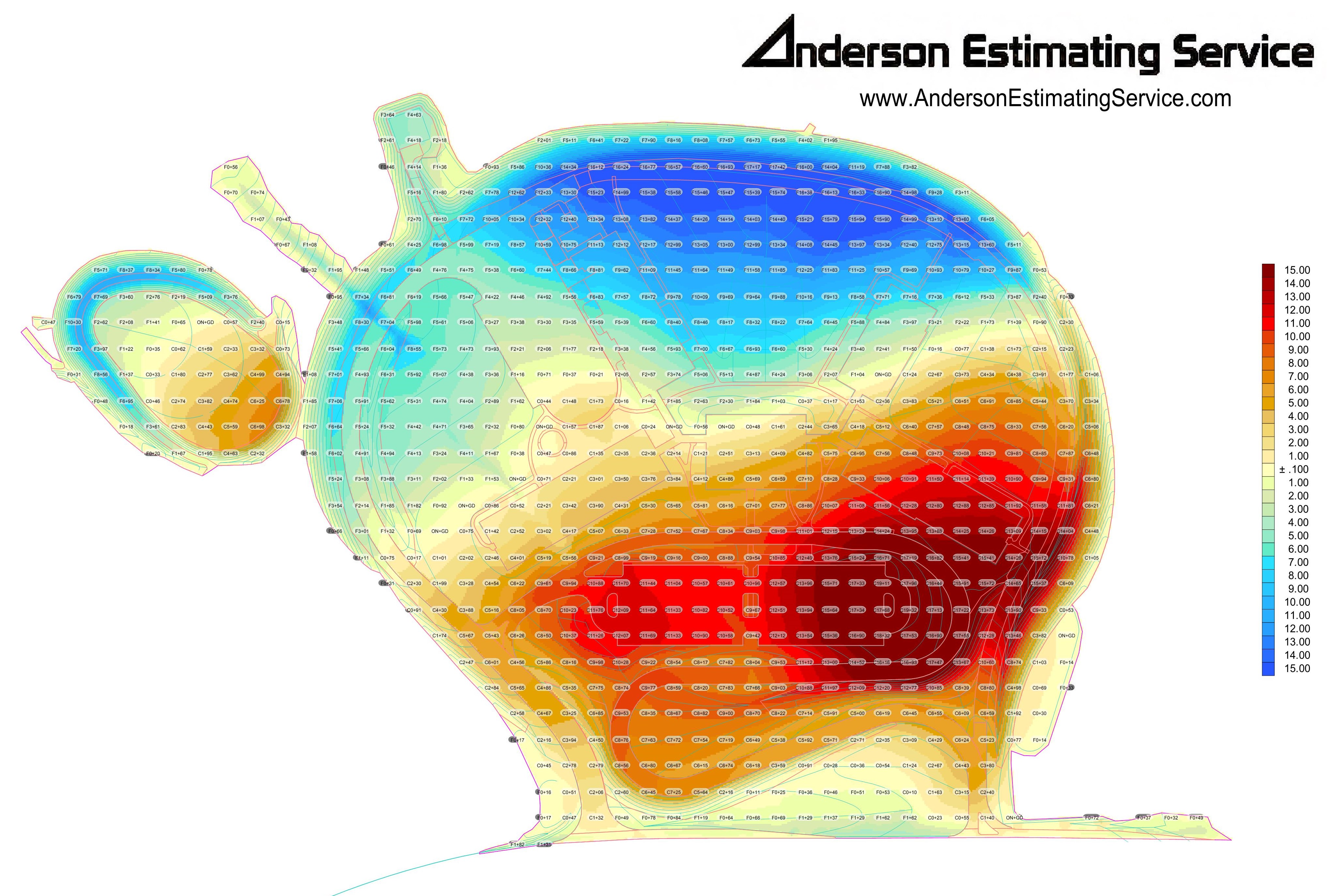 Sample Cut-Fill – Anderson Estimating Service Sample Cut-Fill – Anderson Estimating Service